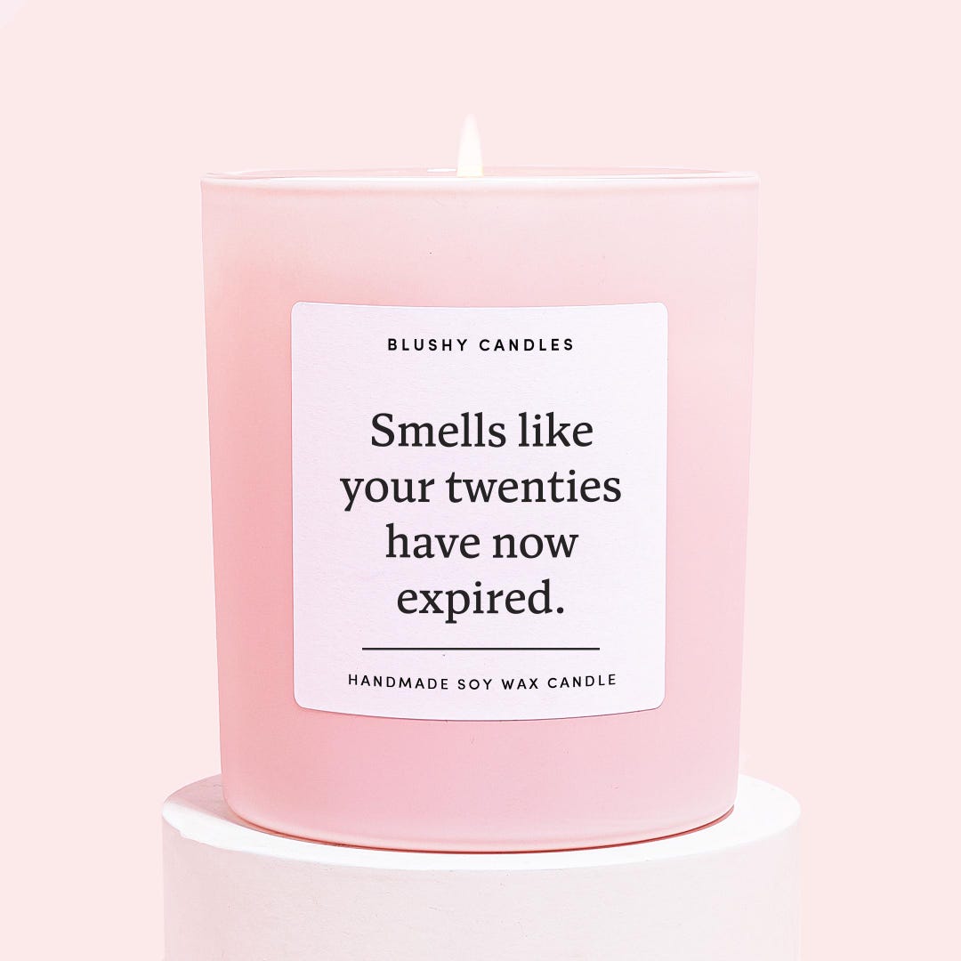 Thirty Candle | Funny 30th Birthday Candle Gift | Scented Candle ...