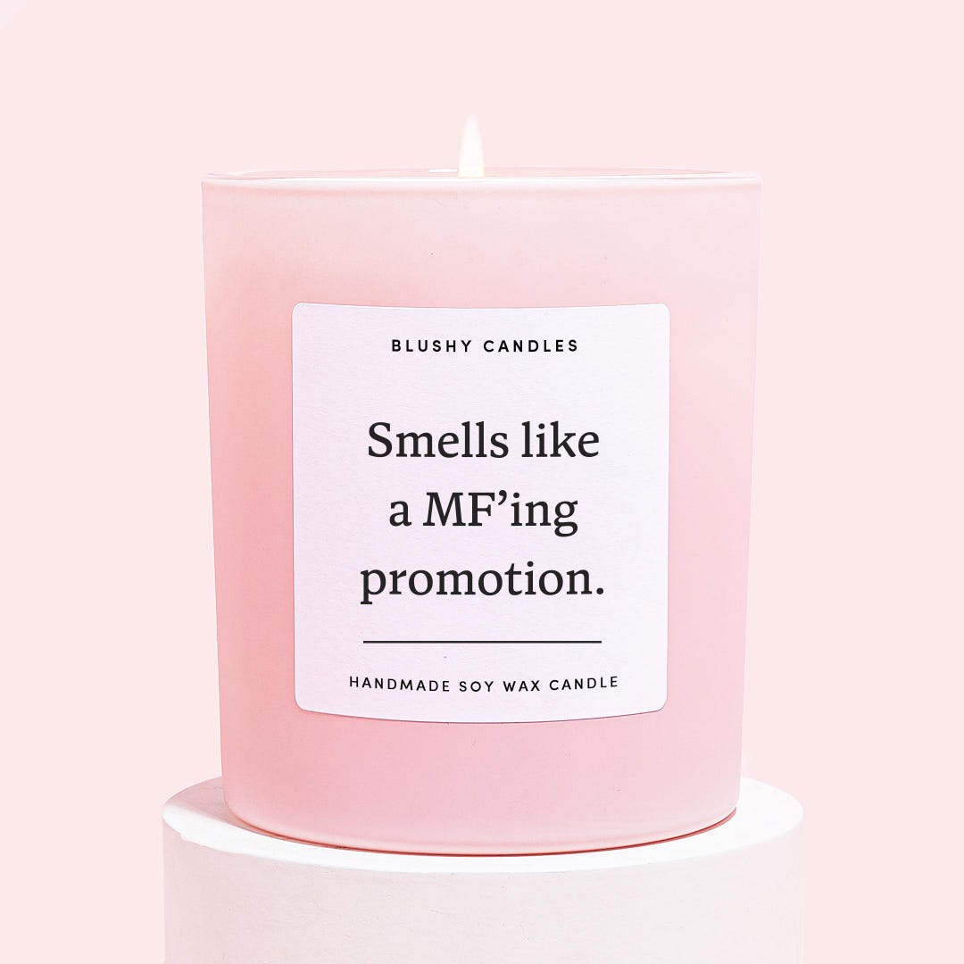 Promoted Candle Gift for a Promotion Coworker Promotion Soy Wax Candle ...