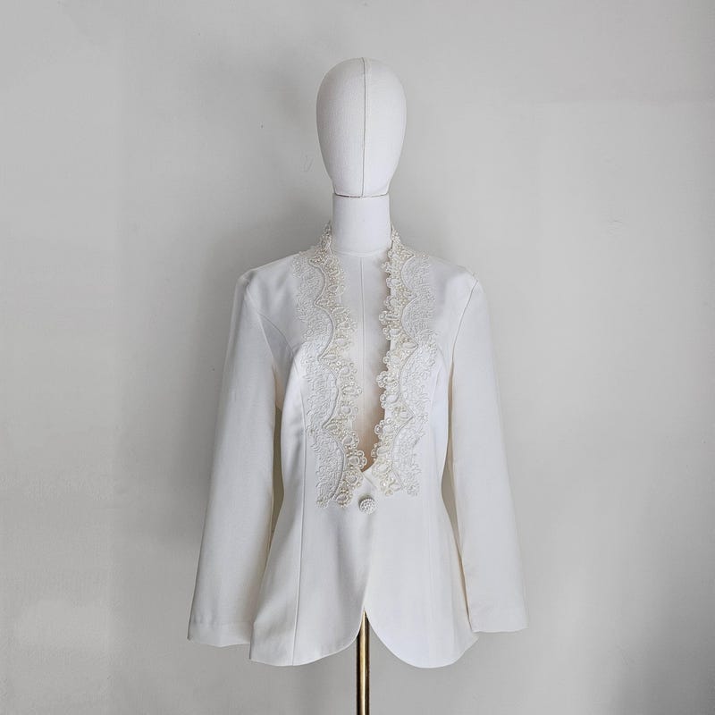 White Evening Jacket - Etsy