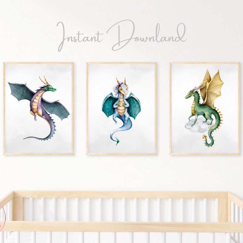 Dragon Print - Etsy