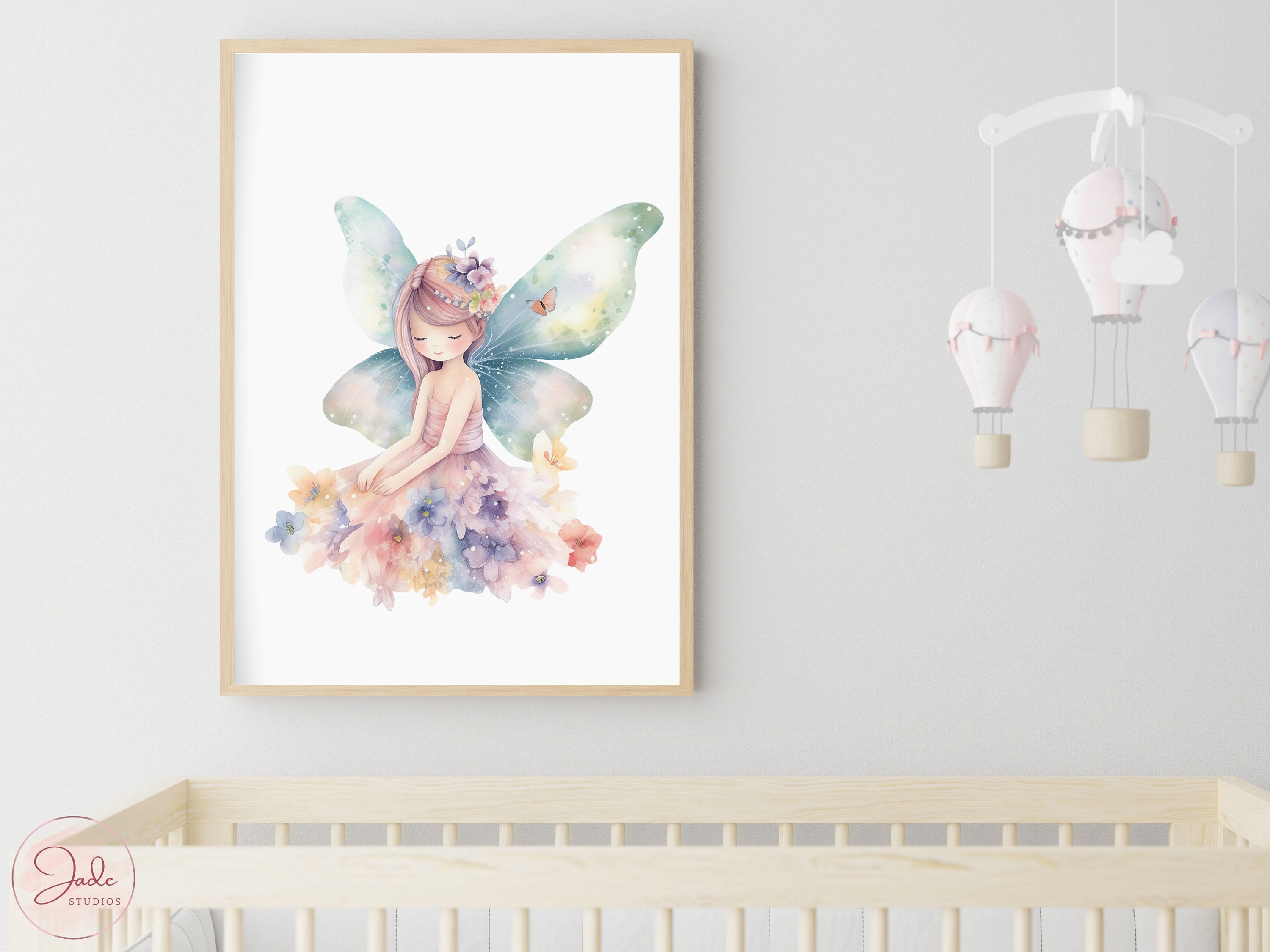 Fairy Garden Print, Kids Fairy Prints, Nursery Wall Art, Nursery Fairy ...