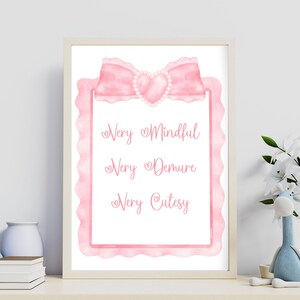 Very Demure Print, Tiktok Trend Prints, Nursery Wall Art, Girls ...