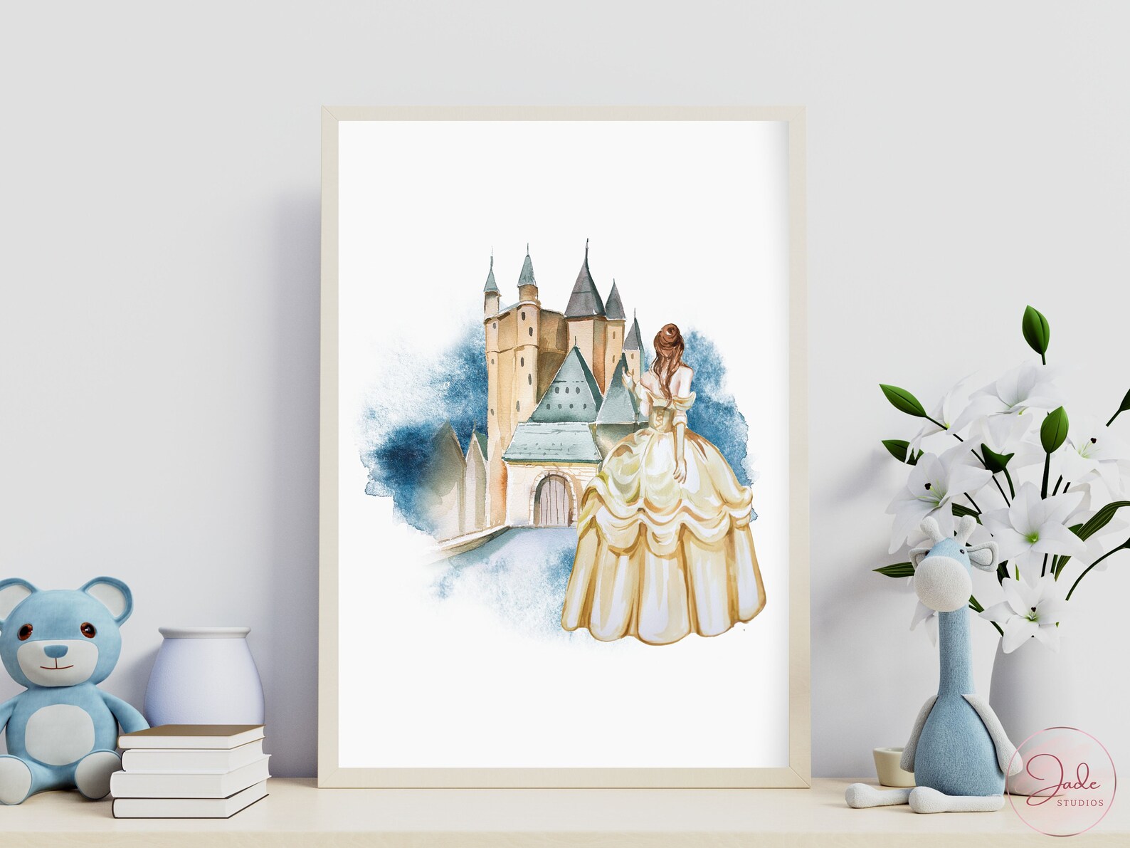 Beauty and the Beast Print, Belle Print, Teenage Wall Art, Teen Girl ...