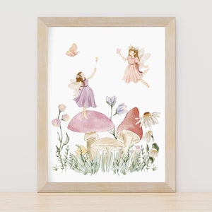 Set of 3 Fairy Garden Prints, Kids Fairy Prints, Nursery Wall Art ...