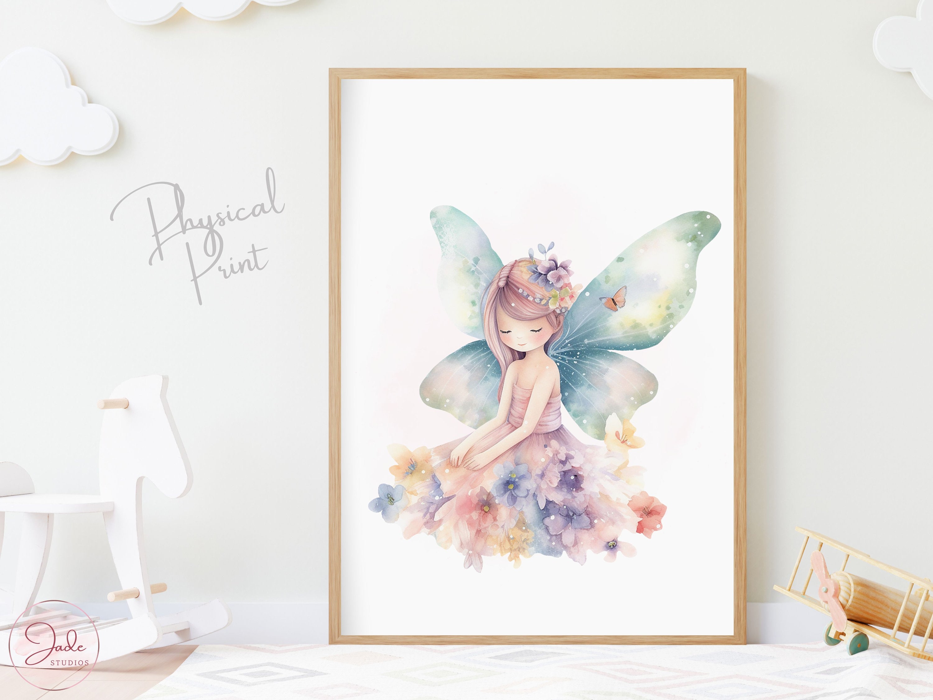 Fairy Garden Print, Kids Fairy Prints, Nursery Wall Art, Nursery Fairy ...
