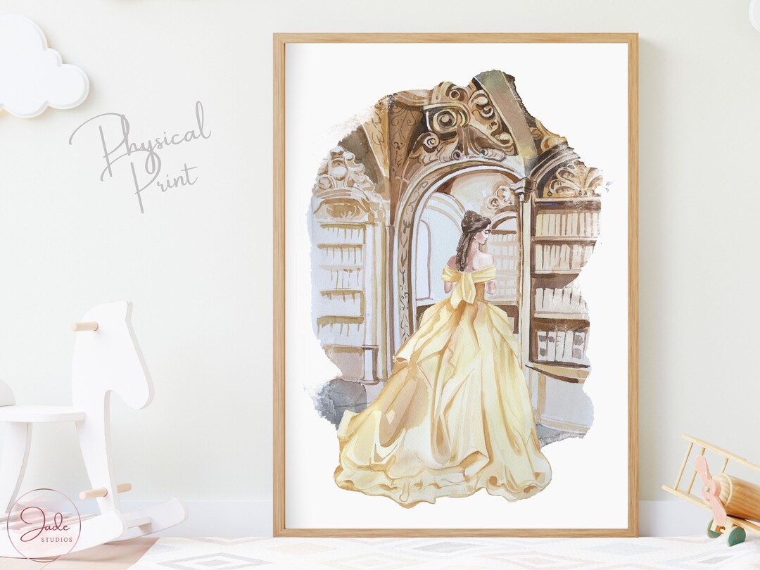 Beauty and the Beast Print, Belle Print, Teenage Wall Art, Teen Girl ...