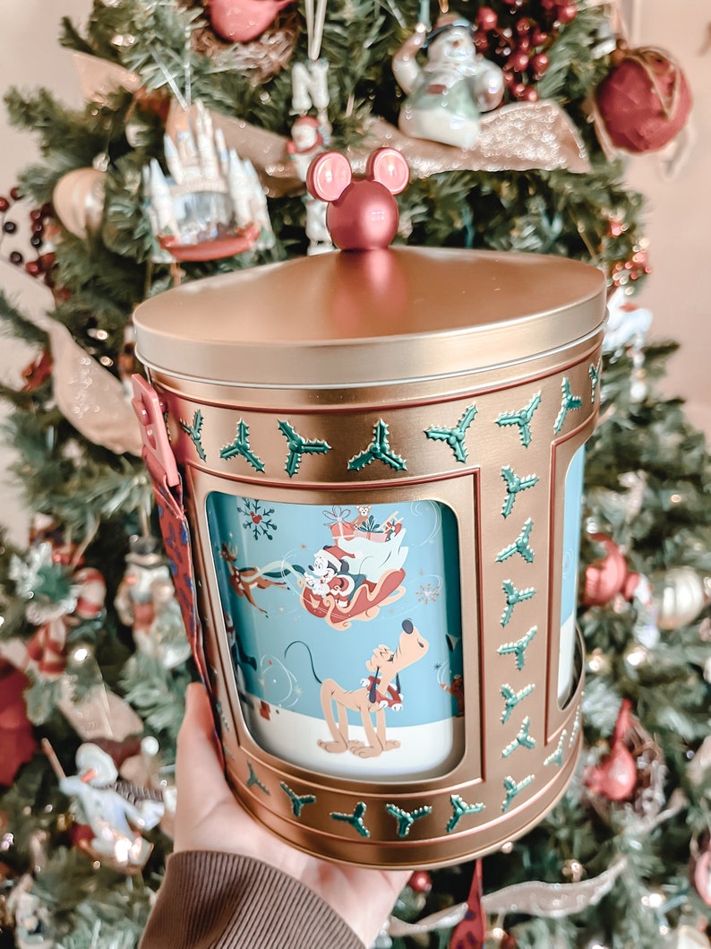 Official Christmas Disney Parks Carousel Popcorn Bucket (gold) - Etsy