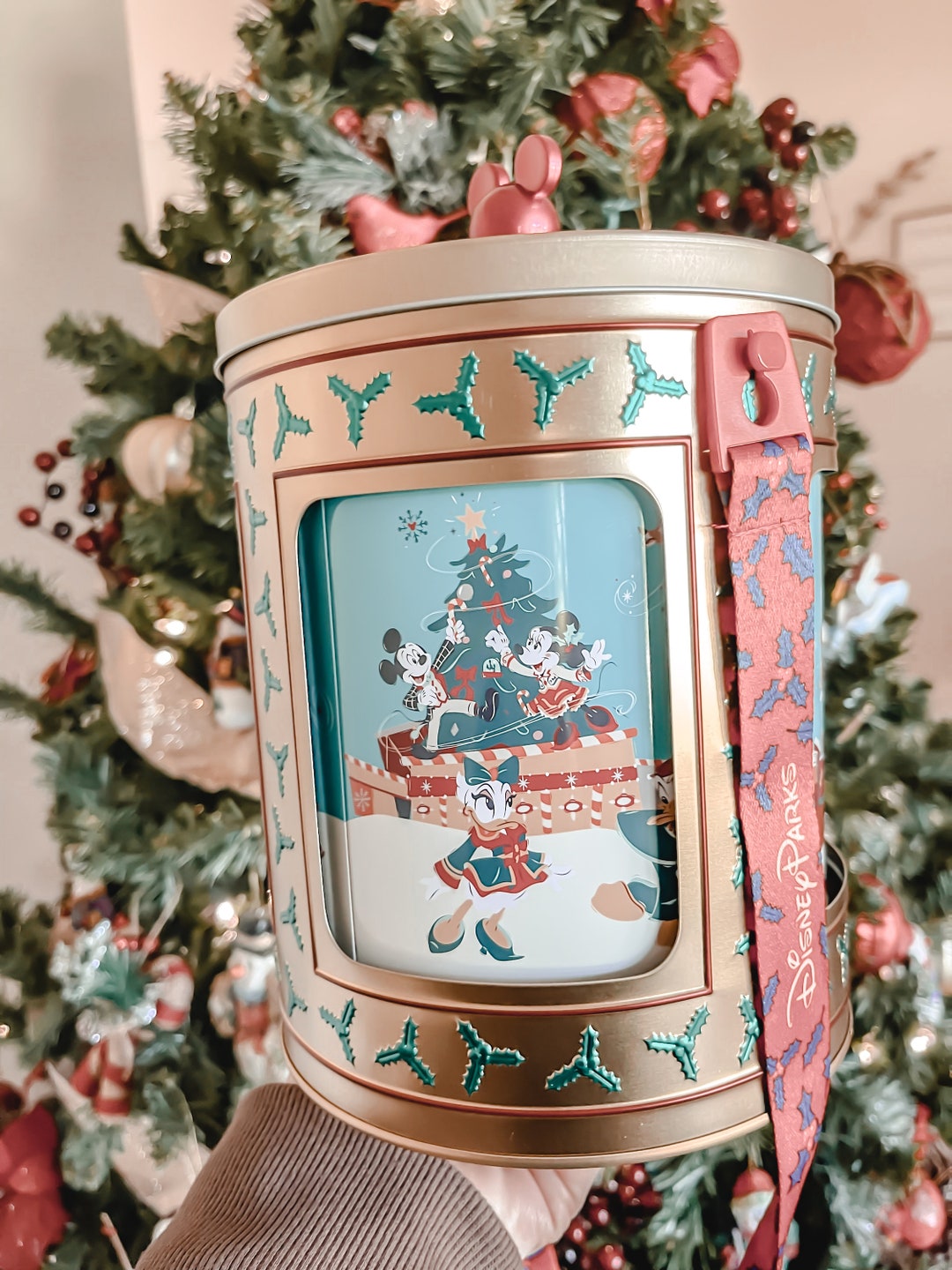 Official Christmas Disney Parks Carousel Popcorn Bucket (gold) - Etsy