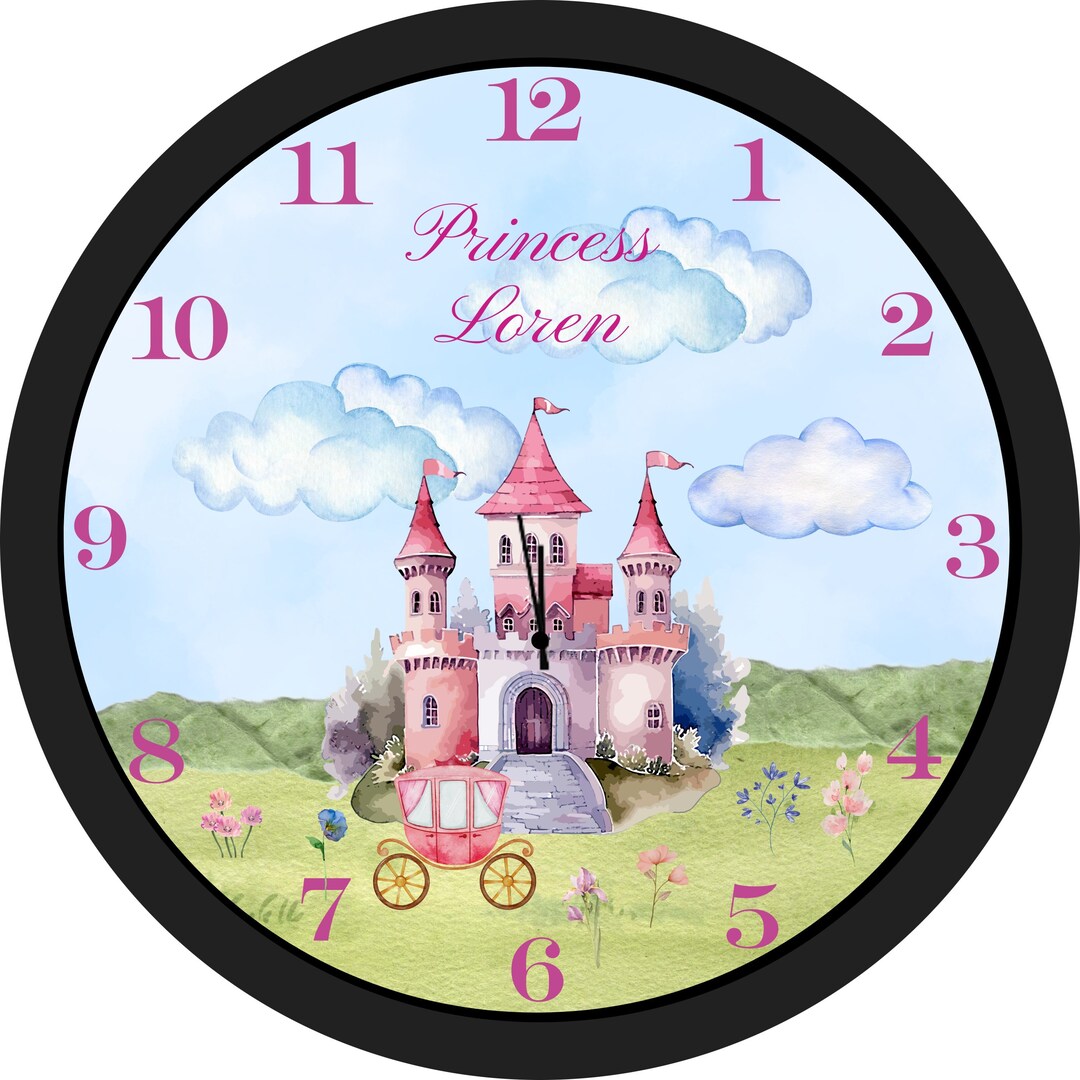 Personalized Fairy Tale Clock - Castle - Etsy