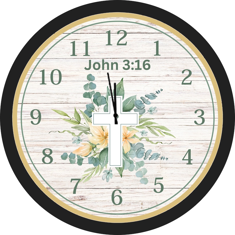 Christian Wall Clock - Etsy