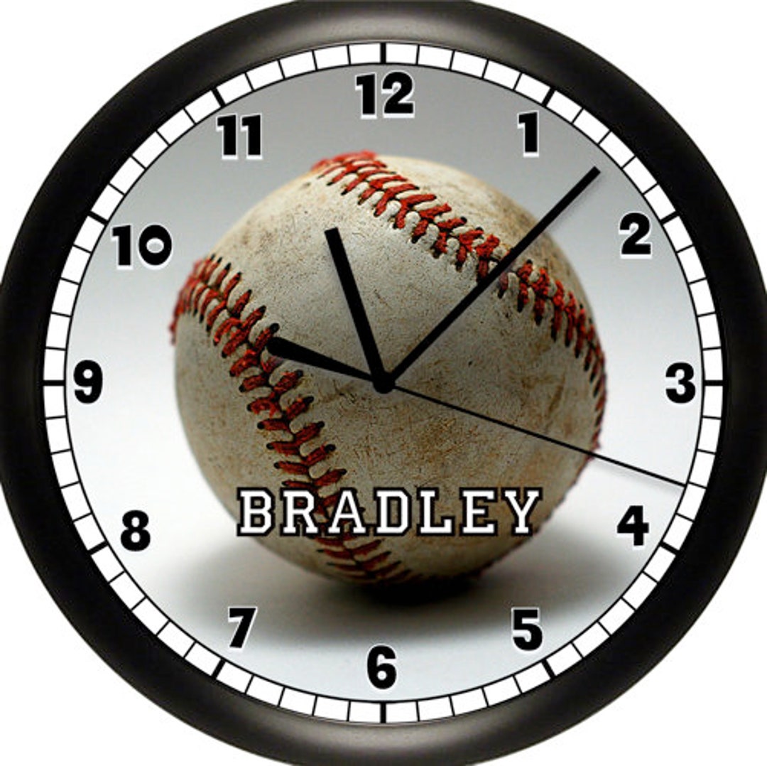 Personalized Baseball Wall Clock - Etsy