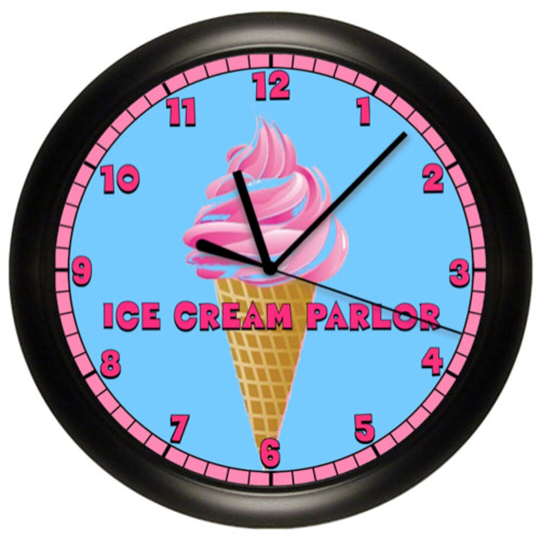 Personalized Ice Cream Cone Wall Clock - Etsy