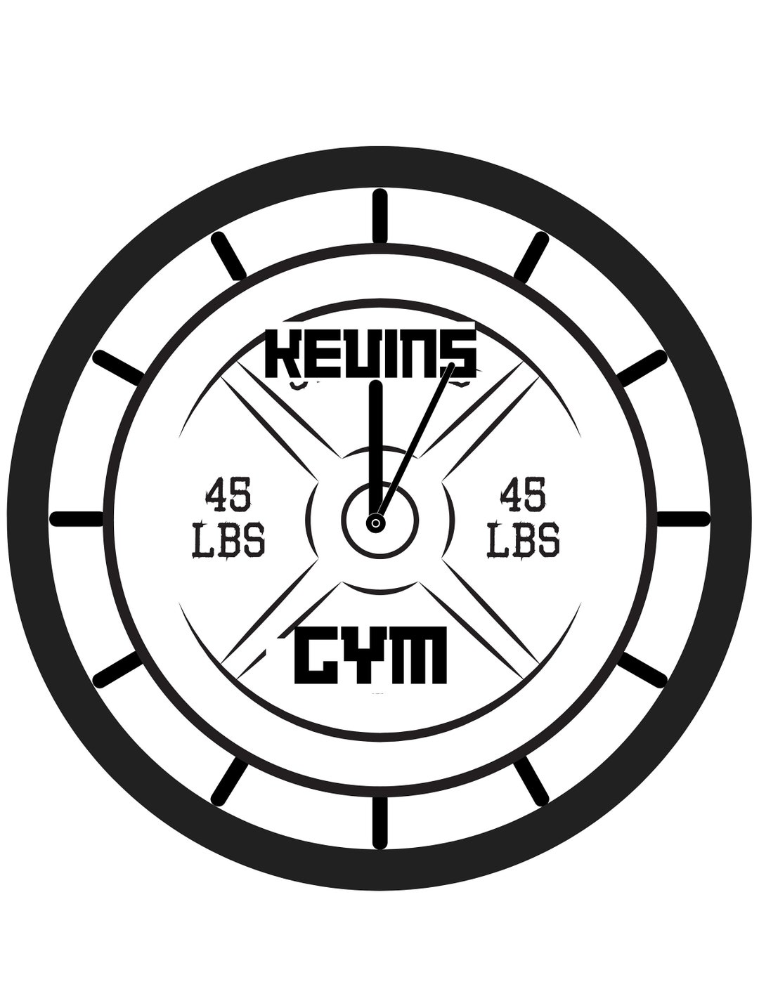 Personalized Gym Wall Clock - Workout - Etsy