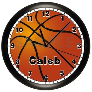 Personalized Basketball Wall Clock - Sports - Etsy
