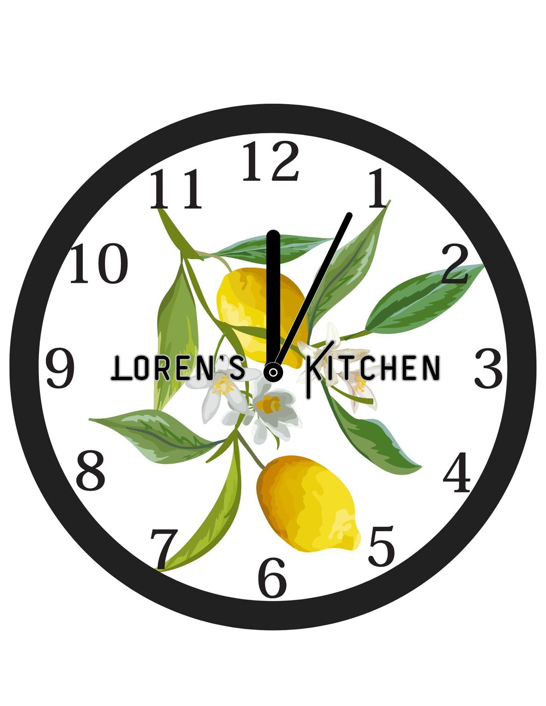 Personalized Lemon Wall Clock - Etsy