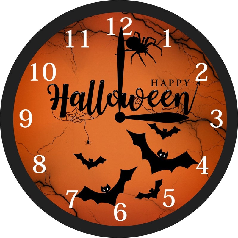 Halloween Clock - Etsy