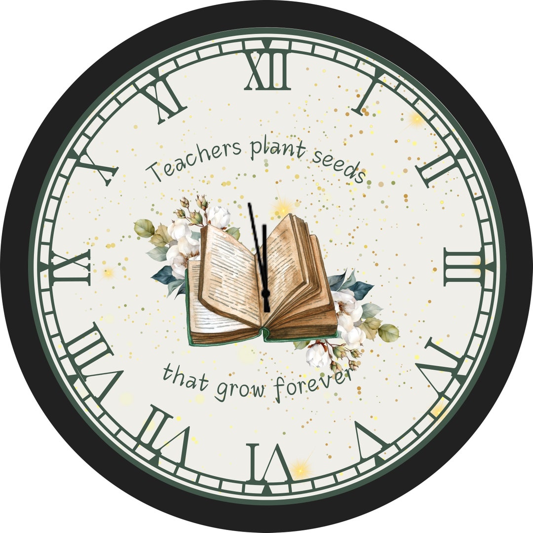 Personalized Teacher Wall Clock - Classroom - Etsy