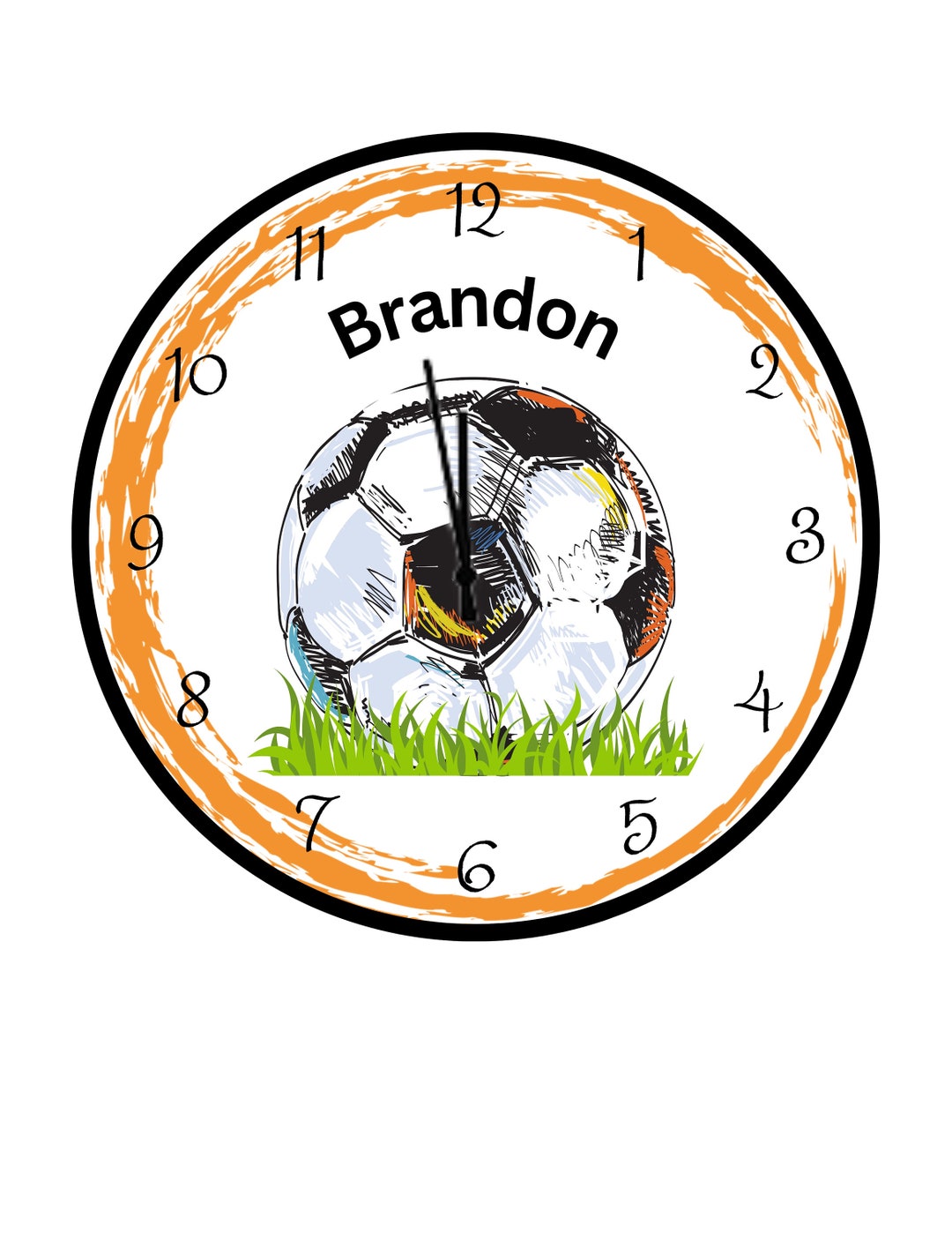 Personalized Soccer Ball Wall Clock - Sports - Etsy