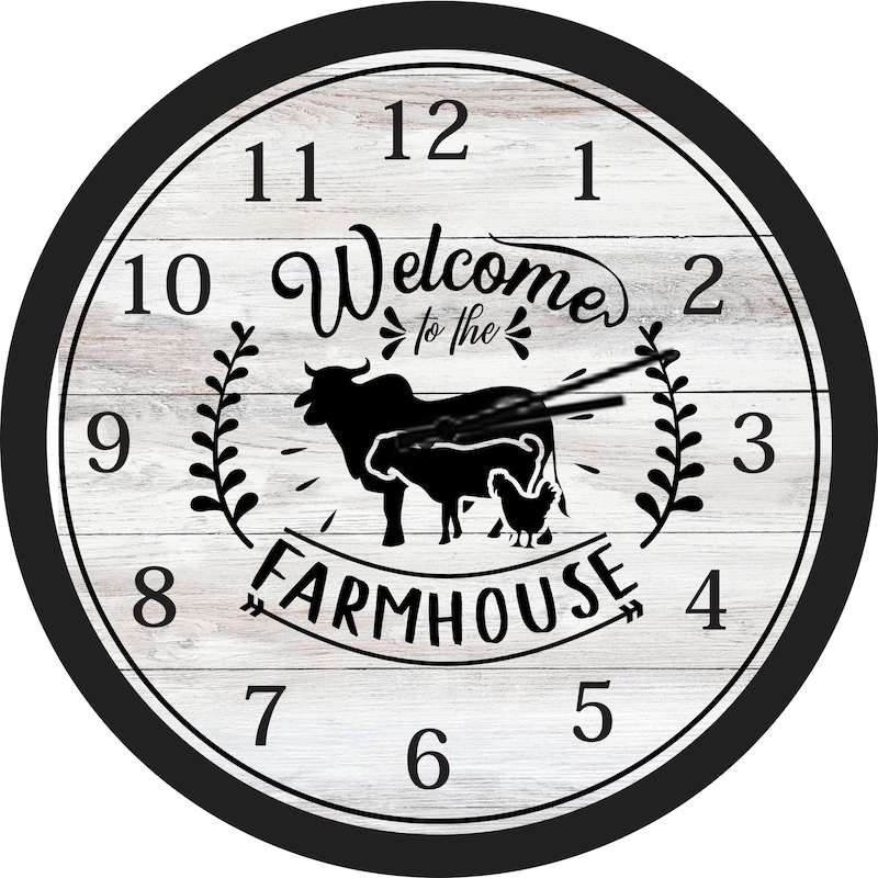 Farmhouse Wall Clock - Etsy