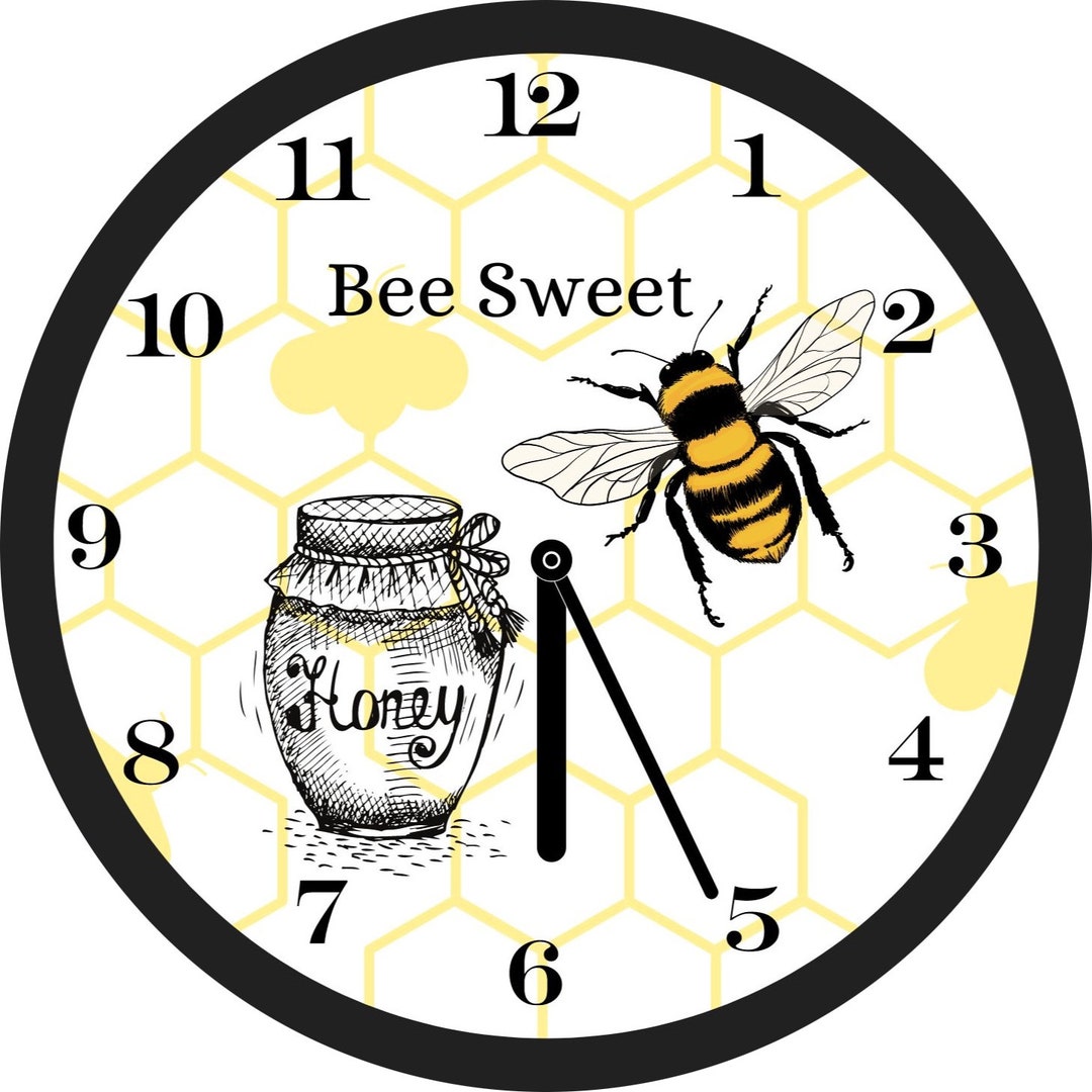 Personalized Bumble Bee Wall Clock - Etsy