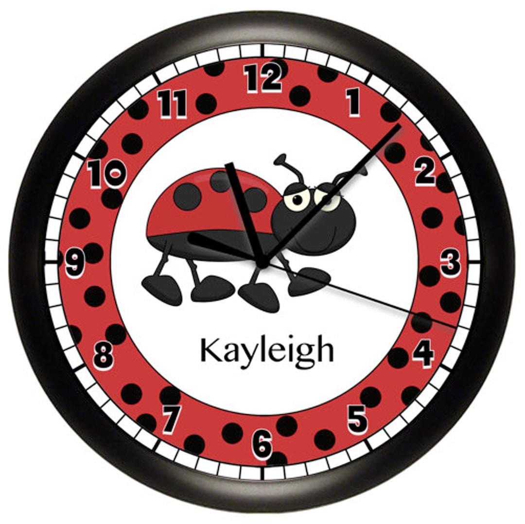 Personalized Ladybug Wall Clock - Etsy