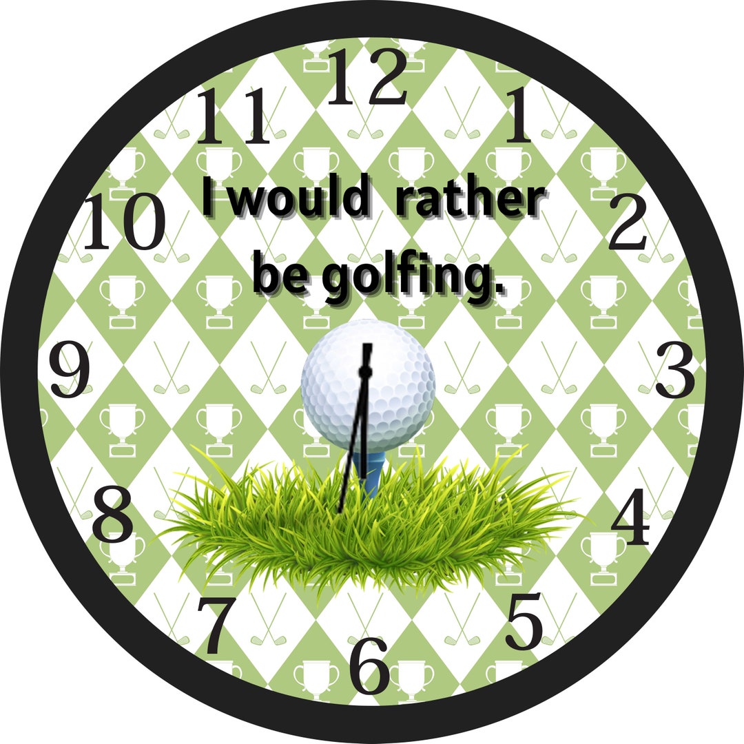 Personalized Golf Wall Clock - Sports - Etsy