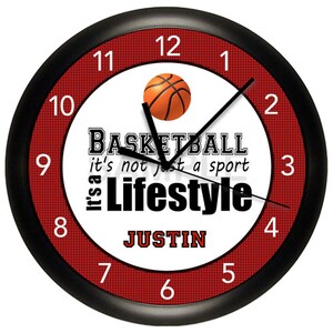 Personalized Basketball Wall Clock - Sports - Etsy