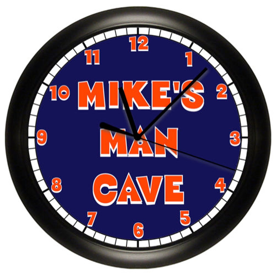Personalized Man Cave Wall Clock - Etsy