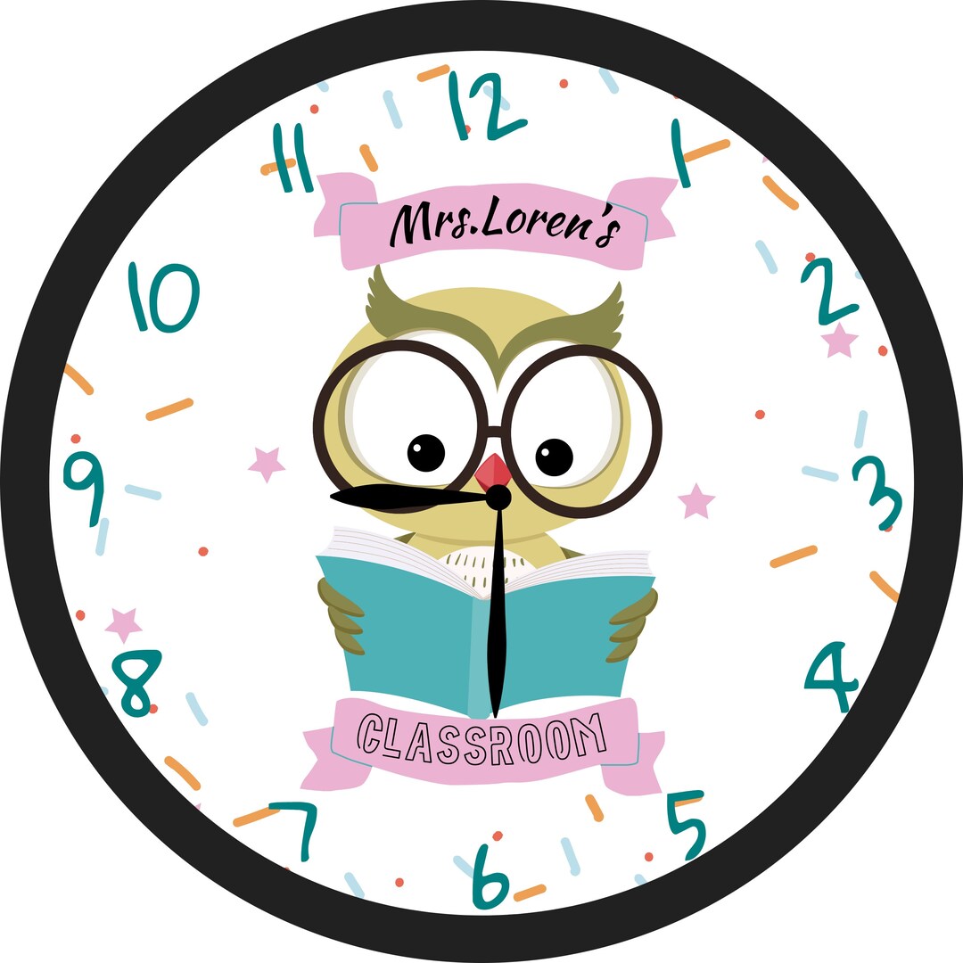 Personalized Teacher Wall Clock - Classroom - Etsy