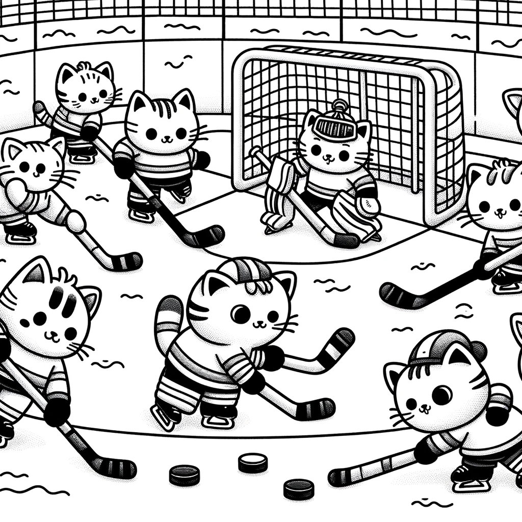 Whimsical Cat Adventures: Printable Coloring Pages Featuring Cute Cats ...