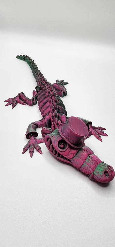 Fancy Crocodile | Flexible Fidget Crocodile Toy | Articulating ...