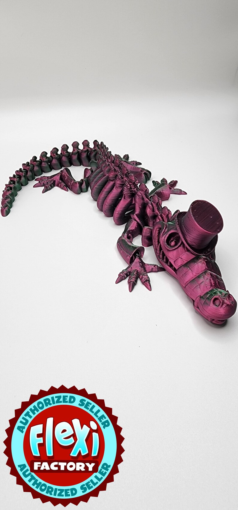 Fancy Crocodile | Flexible Fidget Crocodile Toy | Articulating ...