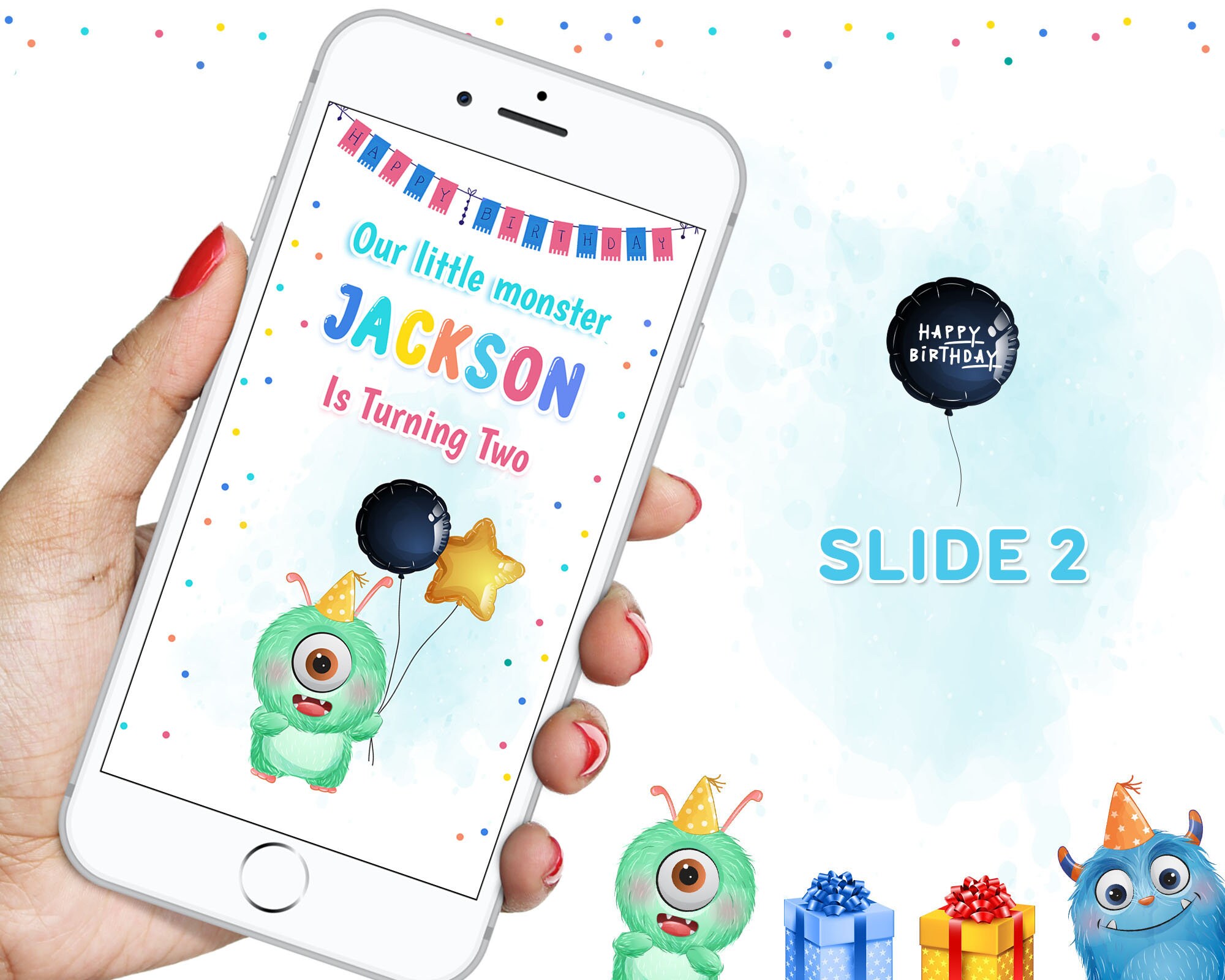 Monster Birthday Invitation Monster Invitation Monster - Etsy