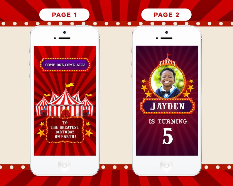 Circus Invitation Carnival Invitation Carnival Ticket - Etsy