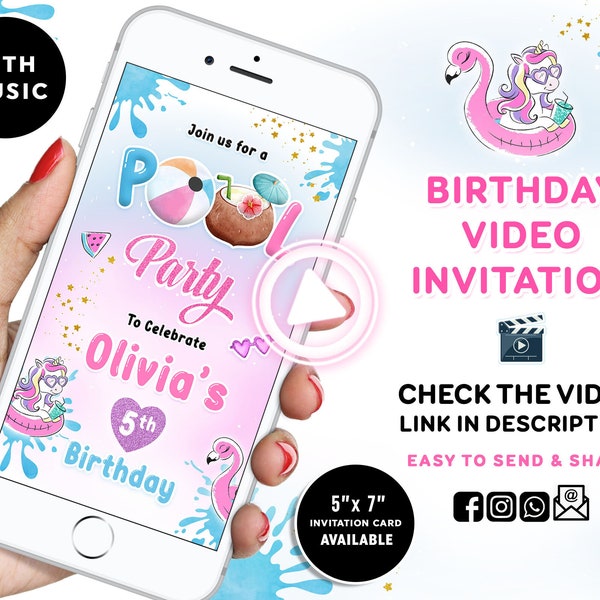 Unicorn Pool Party - Etsy