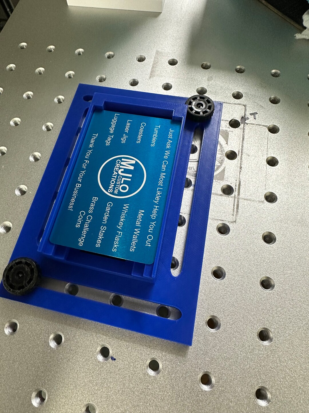 3D Printed Metal Wallet Jig , Business Card & 40mm Coin - Etsy