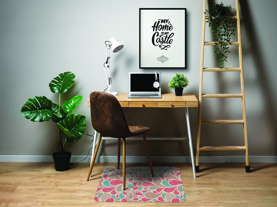 Chair Vinyl Mat Retro Drops Chair Mat Carpet Glass Chair - Etsy