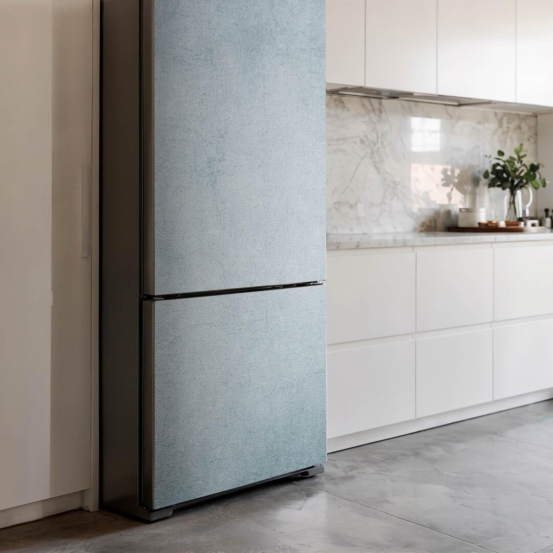 Delicate Wall Texture Fridge Magnetic Decal, Blue Fun Fridge Magnet ...