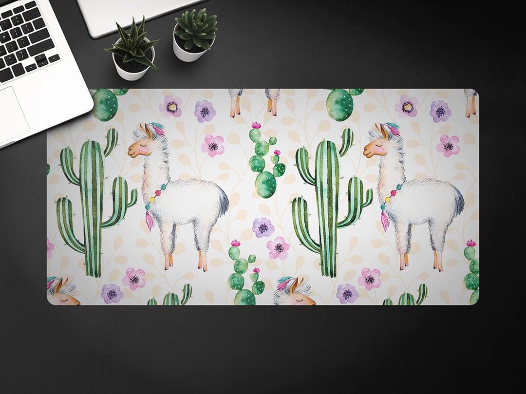 Desk Vinyl Mat, Cute Lama Desk Mat, Keyboard Pad, Desktop Blotter ...
