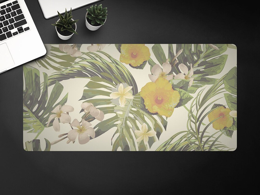 Desk Vinyl Mat, Tropical Dream Desk Pad, Table Protection, Convenience ...