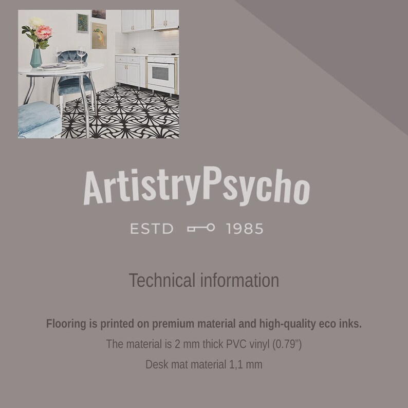 Desk Vinyl Mat Floral Texture Desk Mat Desk Protective Mat - Etsy