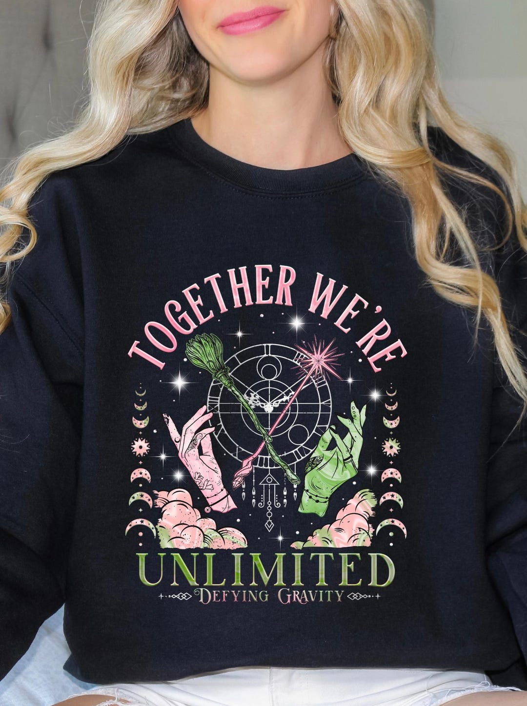 Wicked Sweatshirt: Together We're Unlimited, Witchcore Gift - Etsy