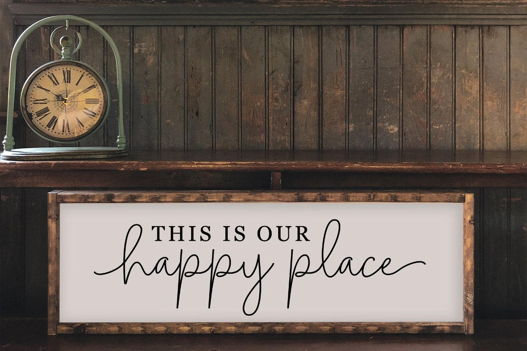 This is Our Happy Place SVG, Entryway Sign DIY, Cricut Projects, Door ...