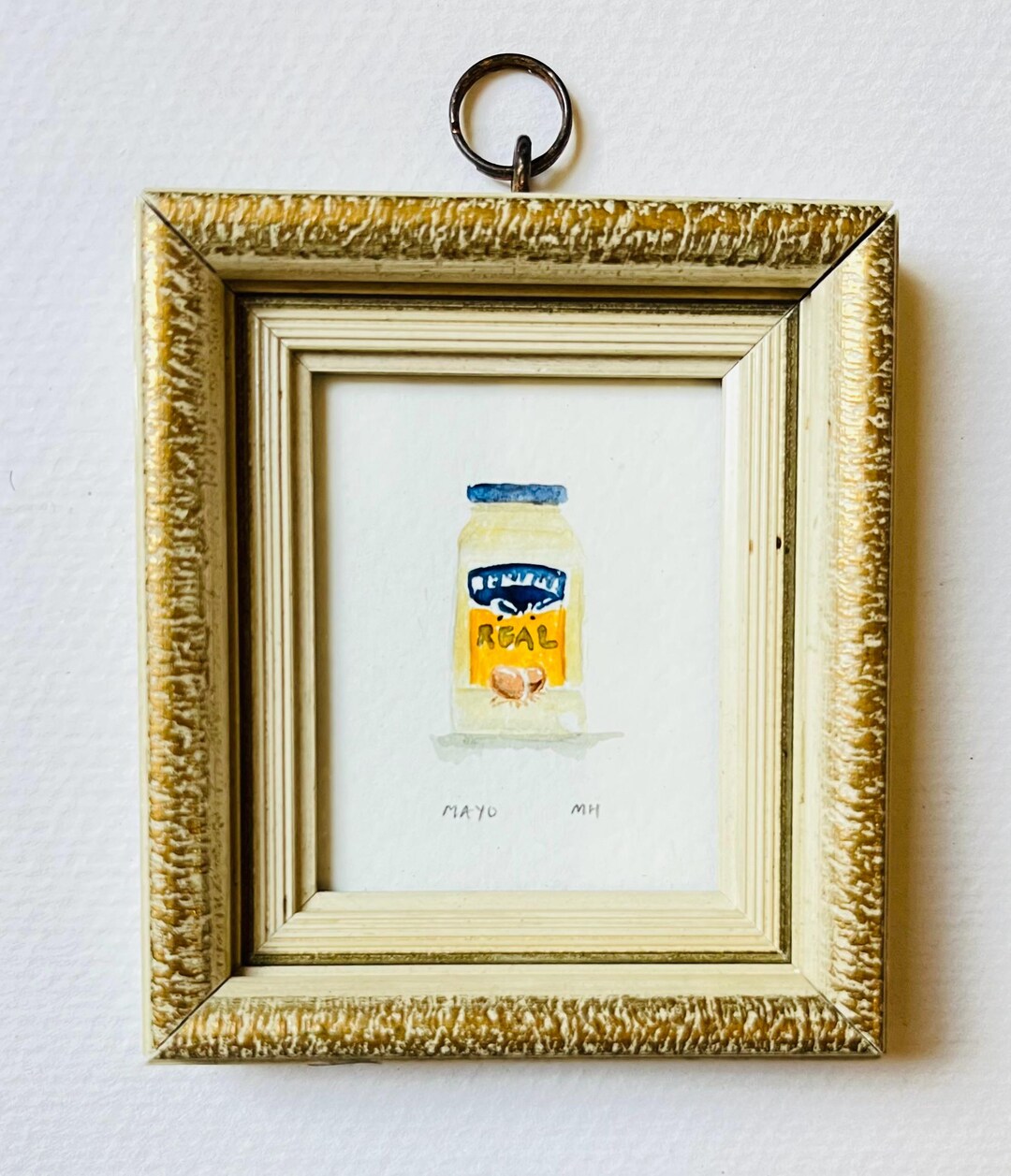 Real Mayo Original Miniature Painting - Etsy