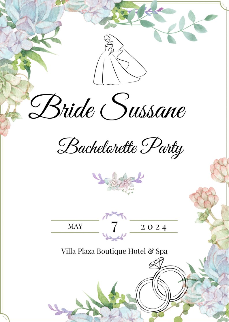 Bachelorette Poster for Your Elegant and Original Party. One Big ...