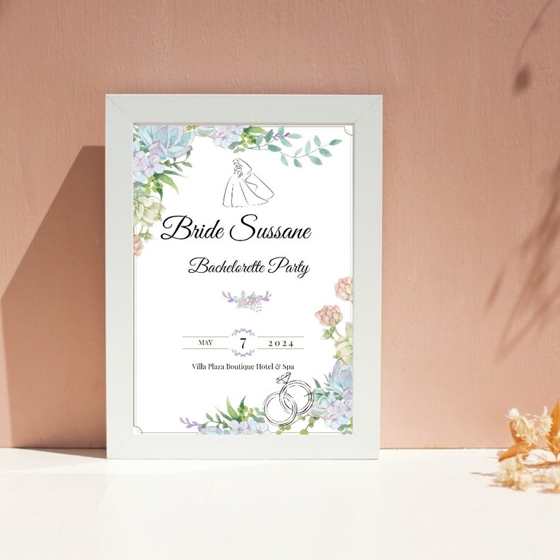 Bachelorette Poster for Your Elegant and Original Party. One Big ...