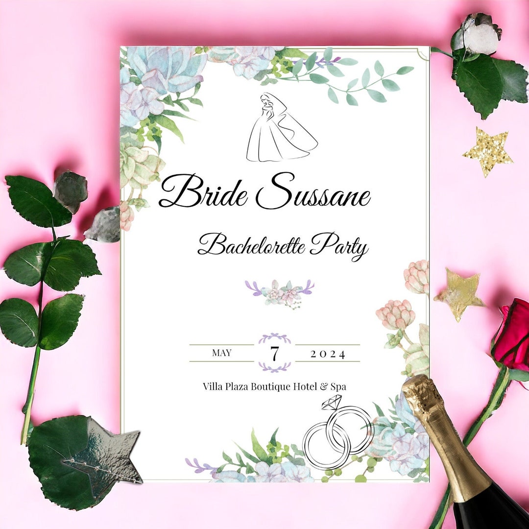 Bachelorette Poster for Your Elegant and Original Party. One Big ...