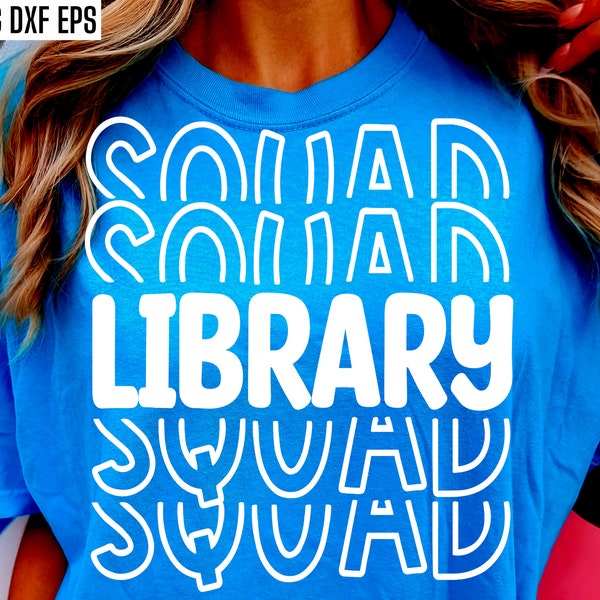 Library Squad Svg - Etsy