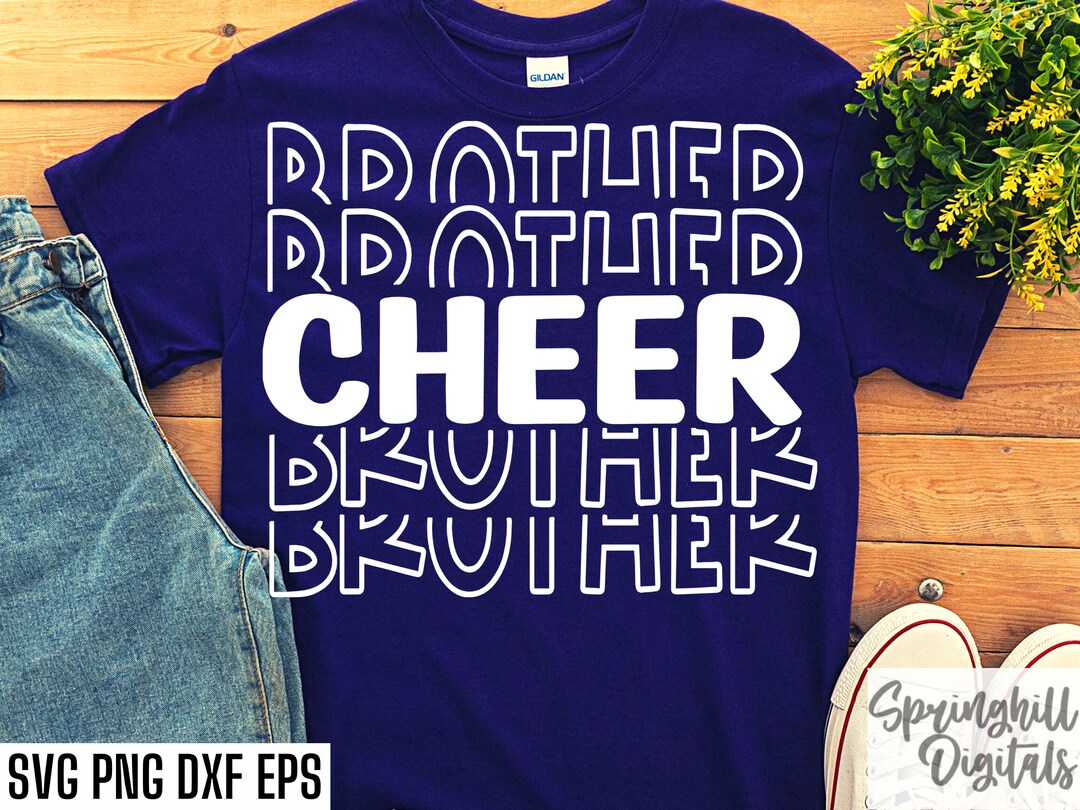 Cheer Brother Svg Cheerleading T-shirt Cheer Team Cut - Etsy