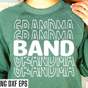 Band Grandma Svg Band Gma Shirt High School Band - Etsy